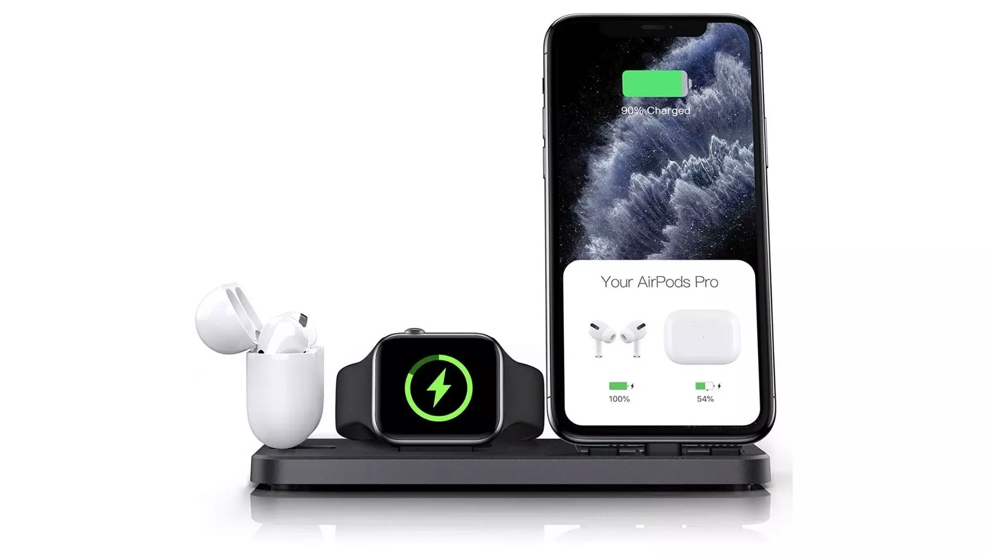 CEREECOO Portable 3 in 1 Charging Station for Apple Products អាចបត់បាន។