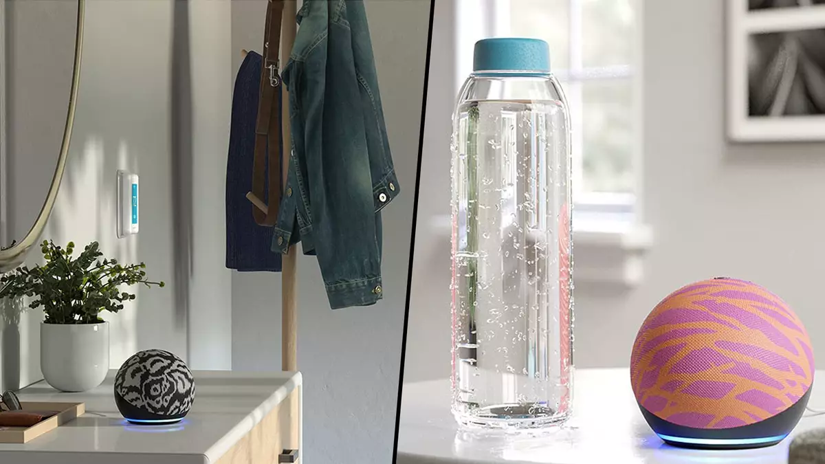 Divi no jaunajiem Echo Dot dizainiem modernās daudzdzīvokļu mājās