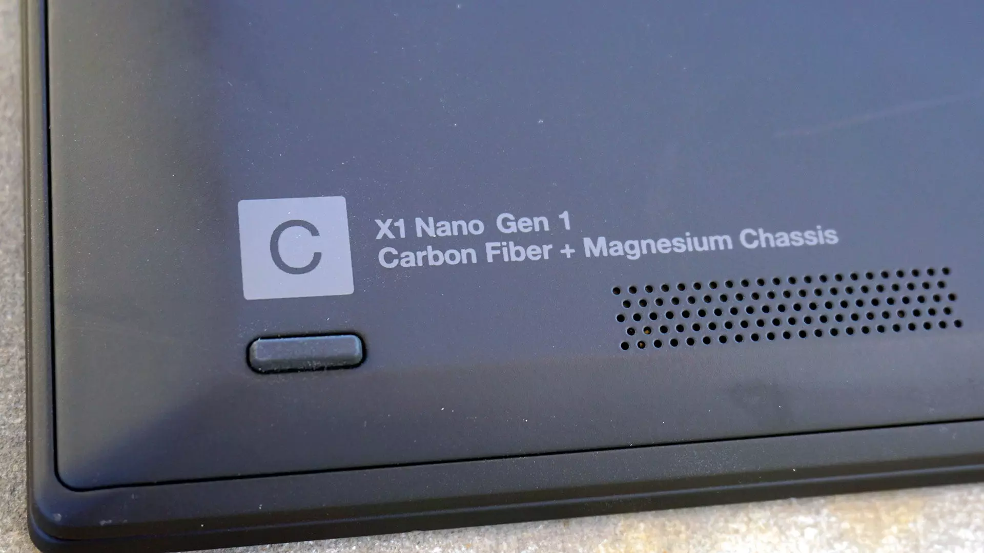 Etiqueta do modelo ThinkPad X1 Nano,