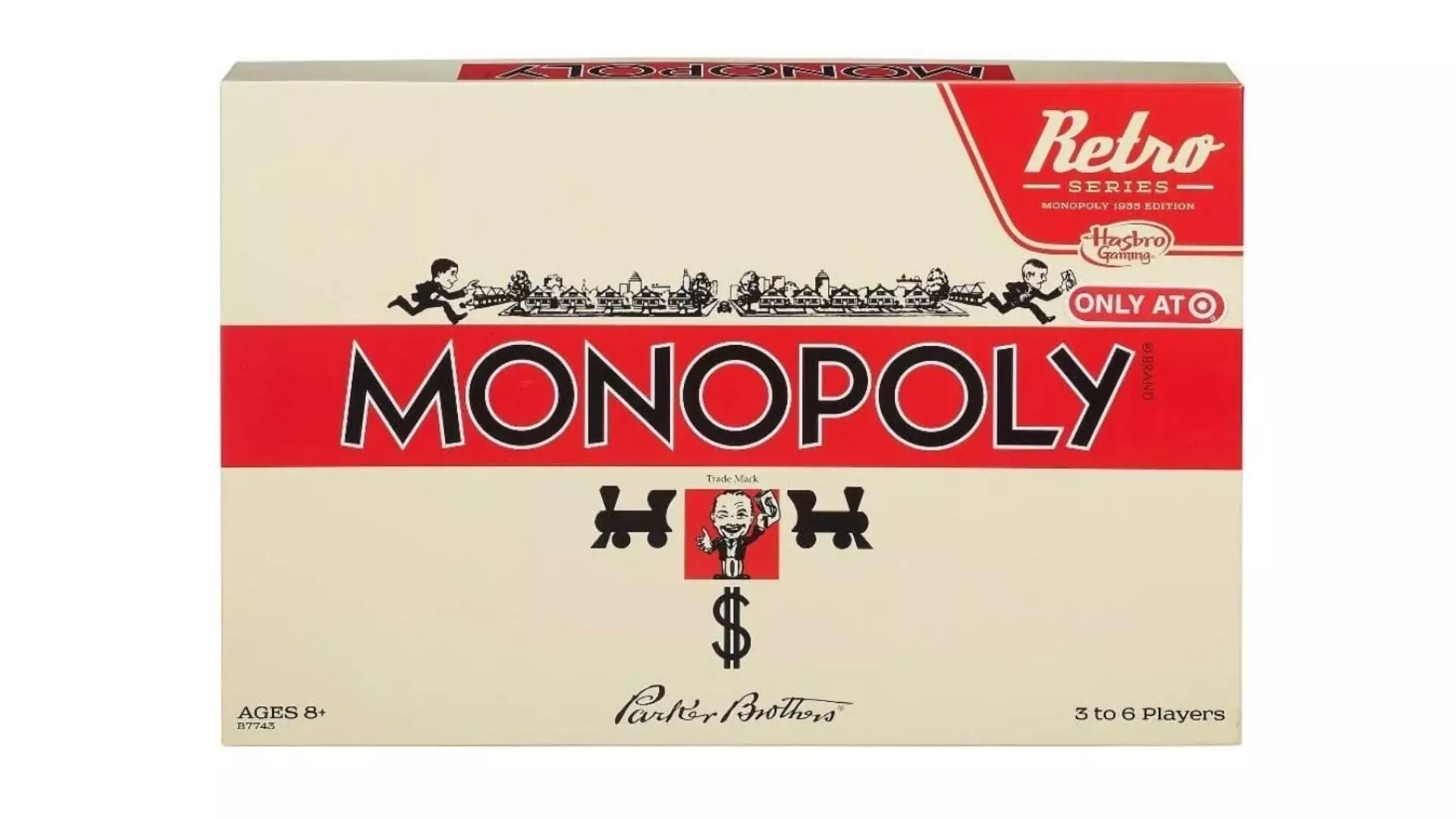Retro monopolio žaidimų dėžutė