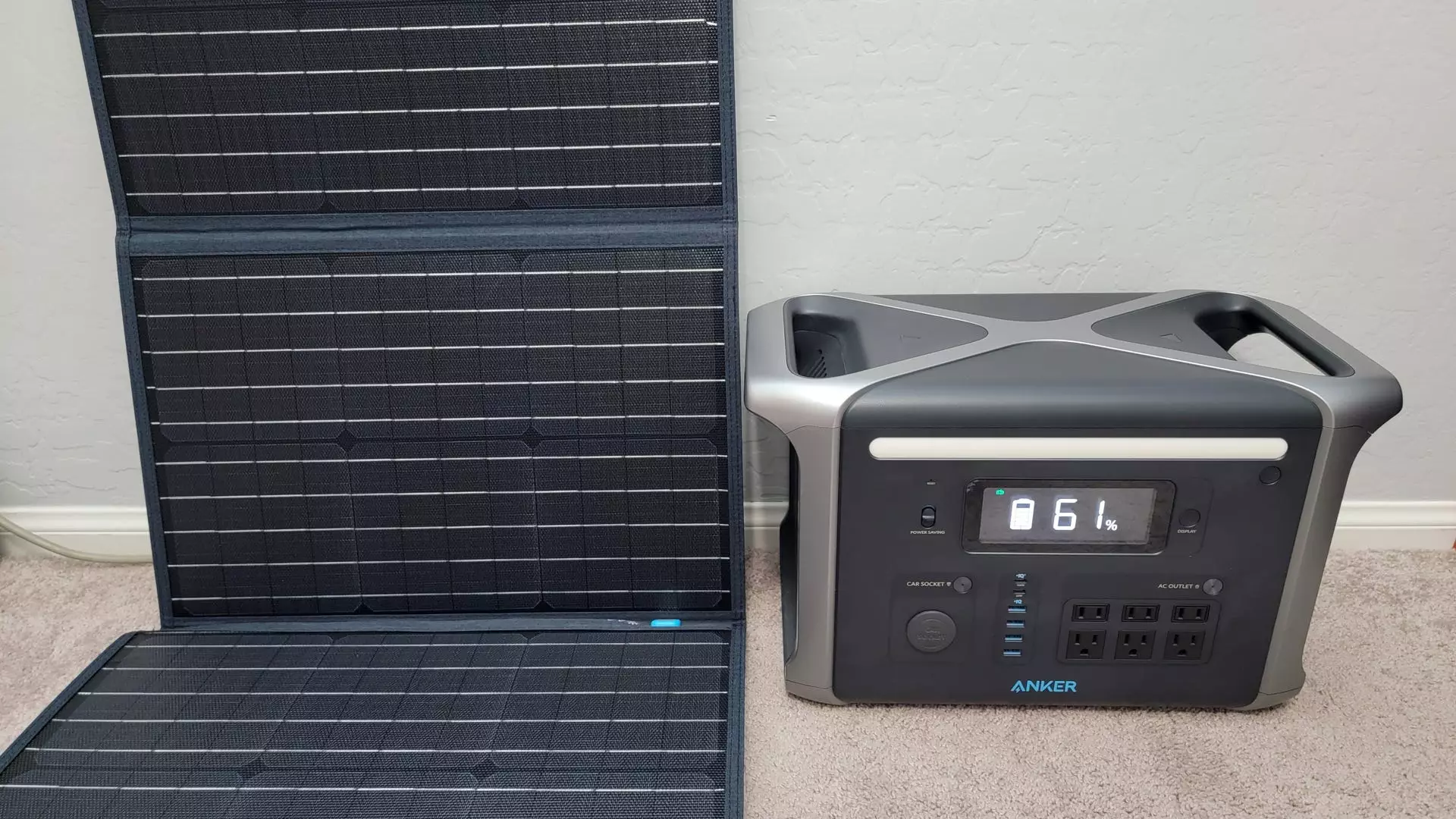Anker 757 PowerHouse and Solar Panels 625