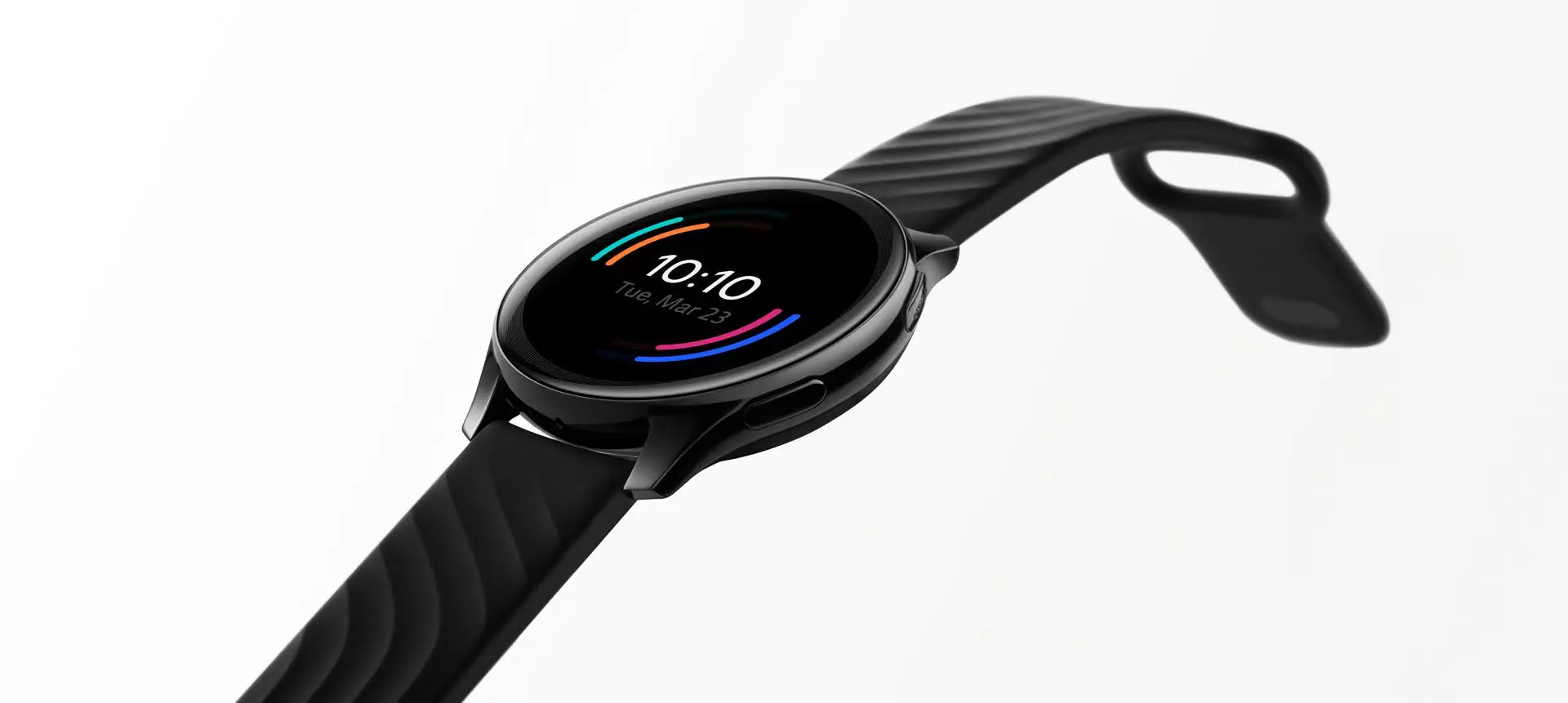 Un primer pla del OnePlus Watch