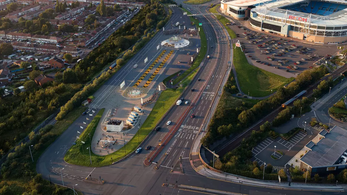 Sitio proxectado de Urban Air Ports en Coventry, Reino Unido