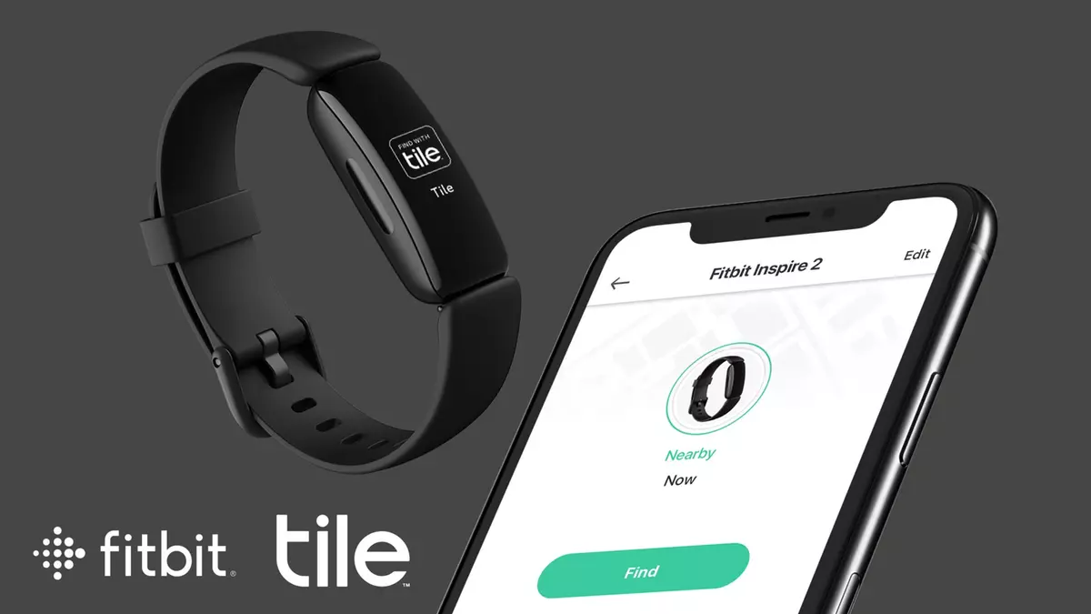 Fitbit Inspire 2 wearable oo ku socda Tile