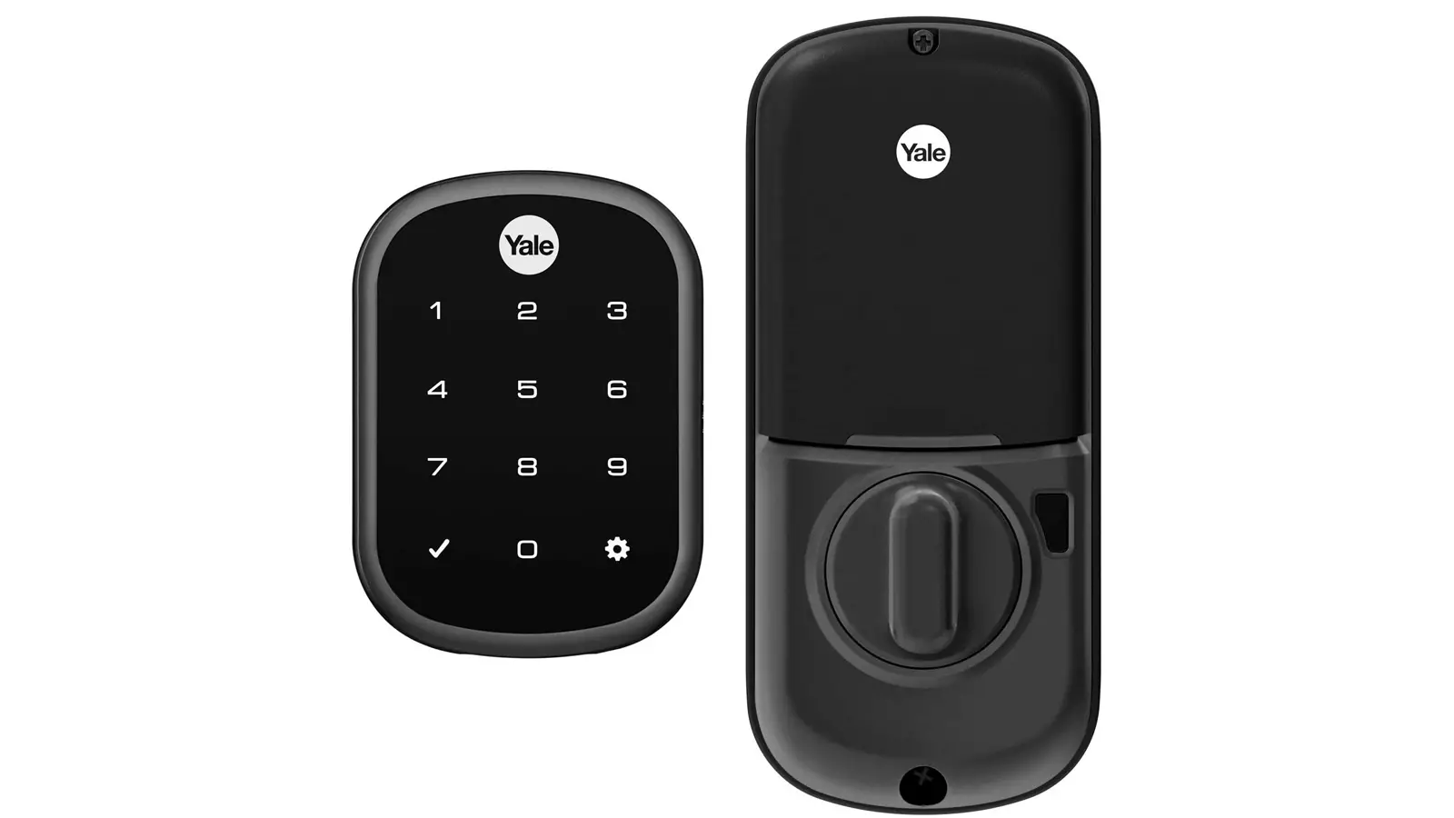 រូបថតរបស់ Yale Assure smart lock និង keypad។