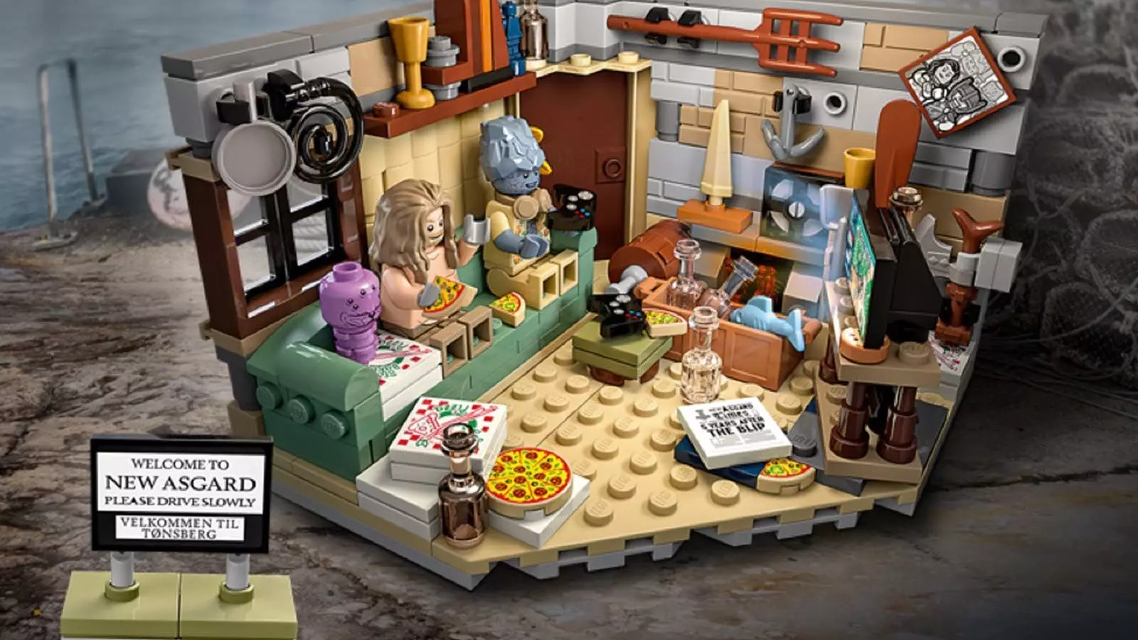 Chill Out nan Thor's Bachelor Apartment ak Nouvo Set LEGO sa a