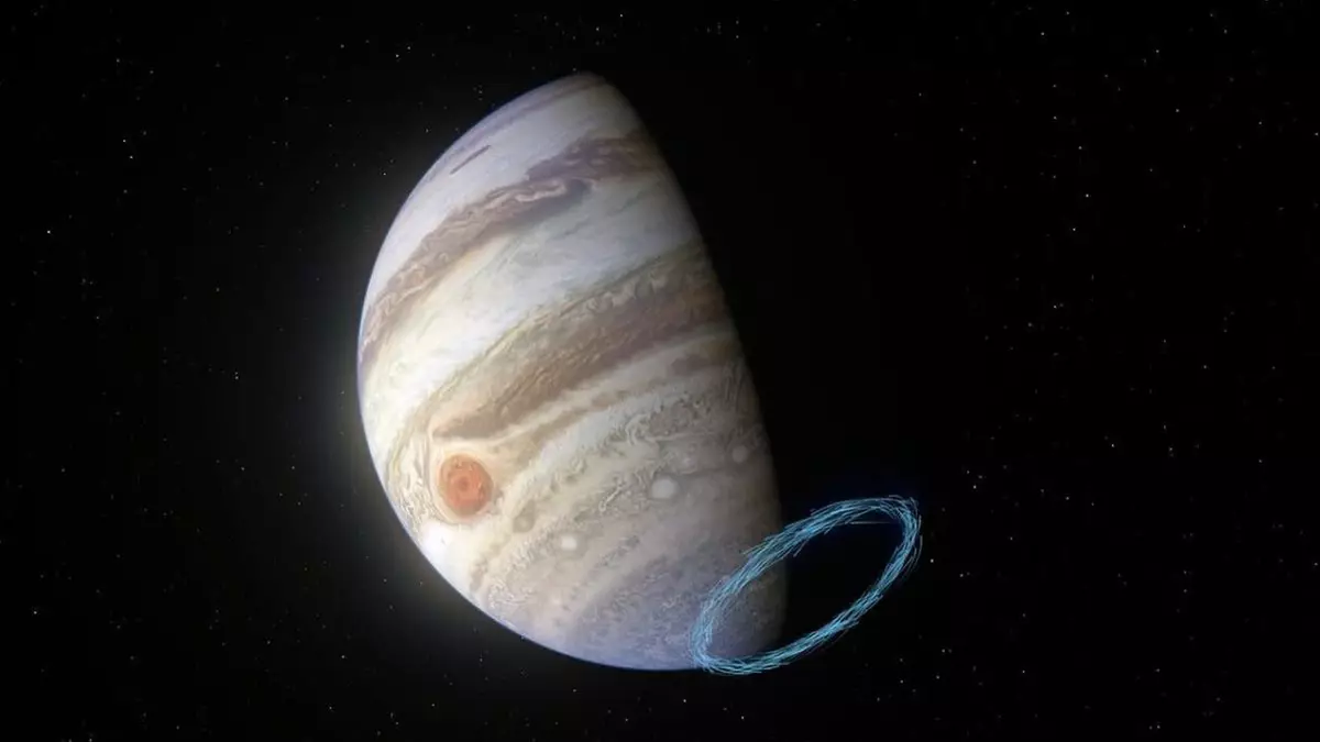 Jupiter aurora illustrasjon