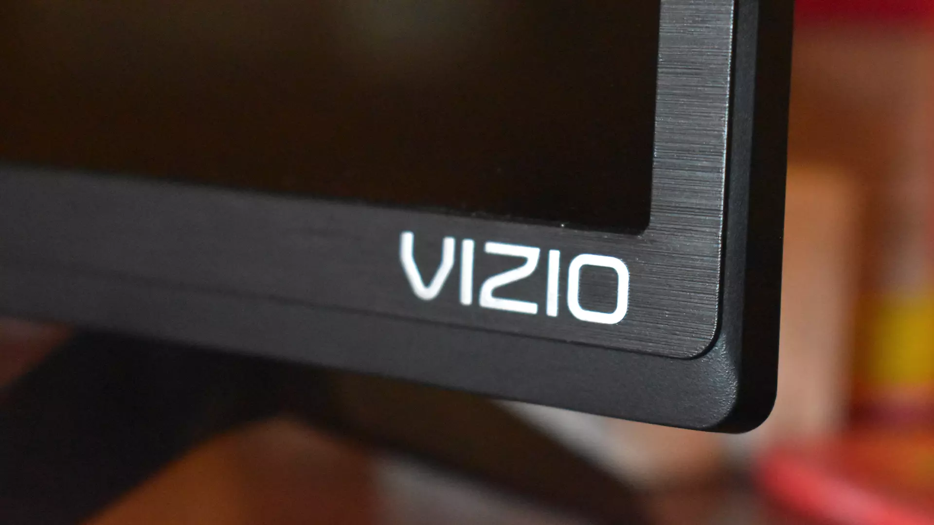 Het logo van de Vizio TV.