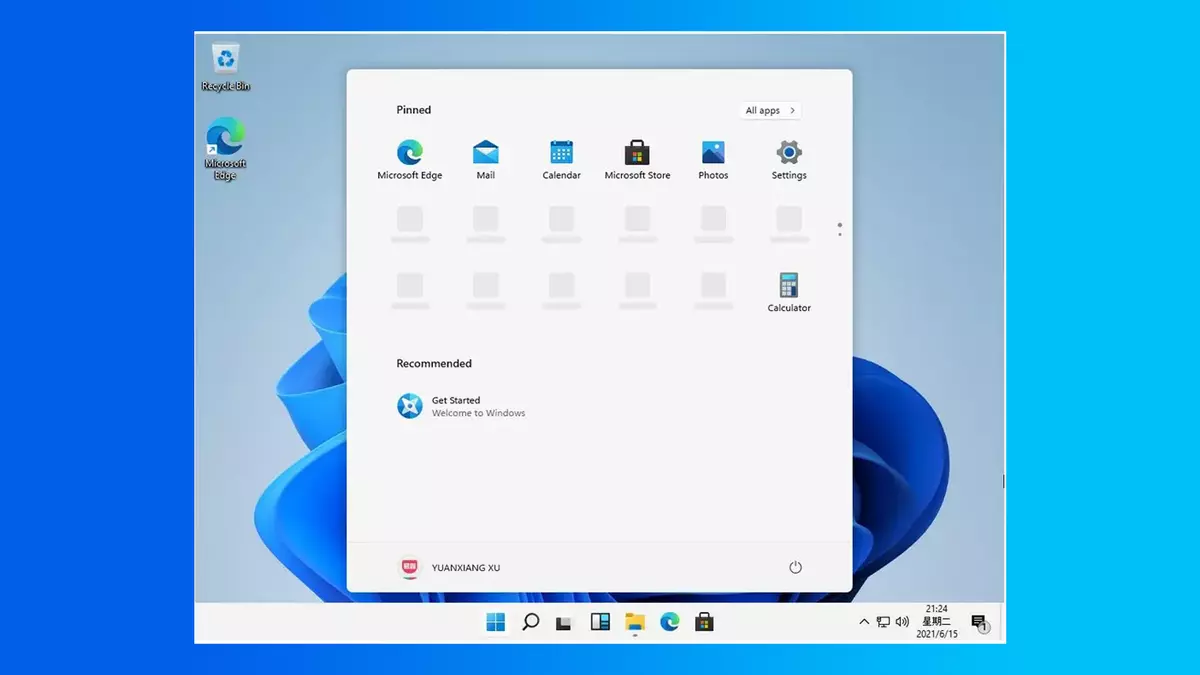 Windows 11 darbvirsmas lietotāja interfeisa fotoattēlu noplūde