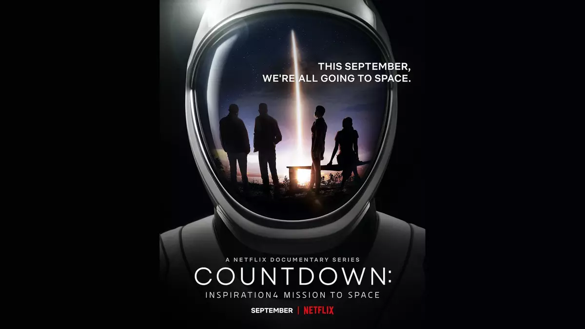 Baner ar gyfer cyfres Netflix 'Countdown'.