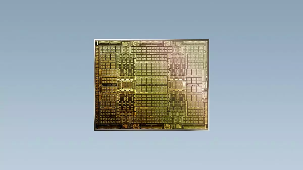 Цэнхэр дэвсгэр дээрх CMP чип.