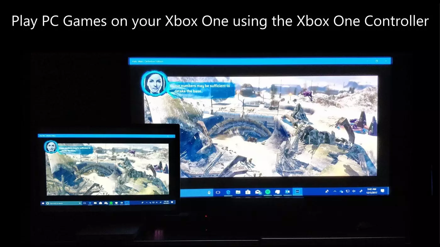 صورة مثال على تدفق Xbox