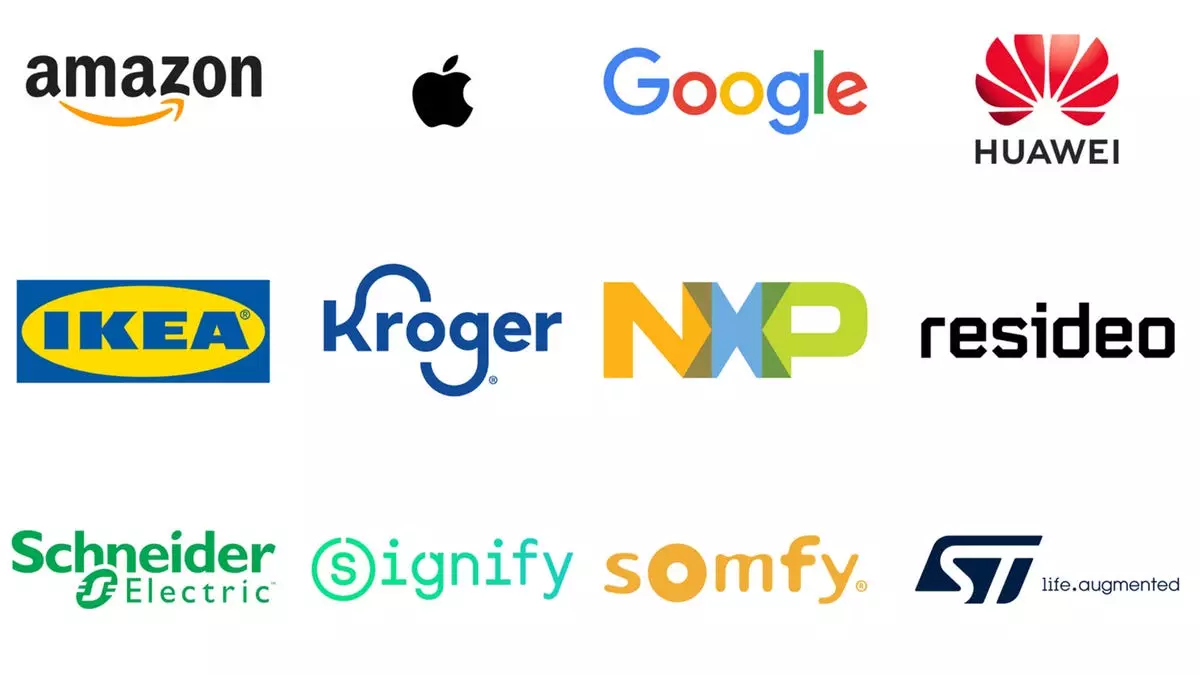 Una serie de logotipos de Amazon, Apple, Google, IKEA y más