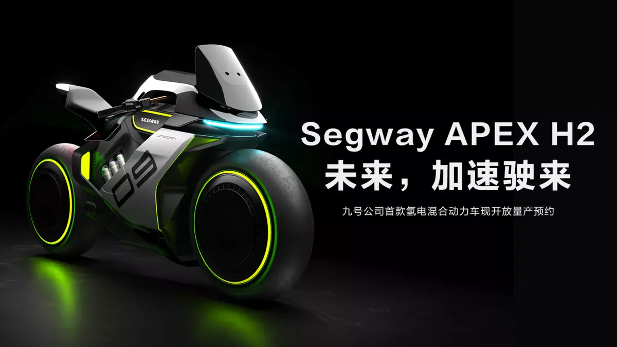 A Segway APEX H2 hibrid motorkerékpár.