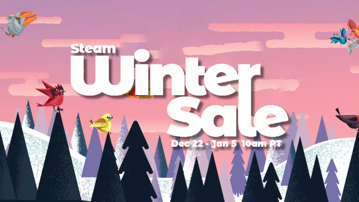 Steam Winter Sale Store Žiemos miško menas