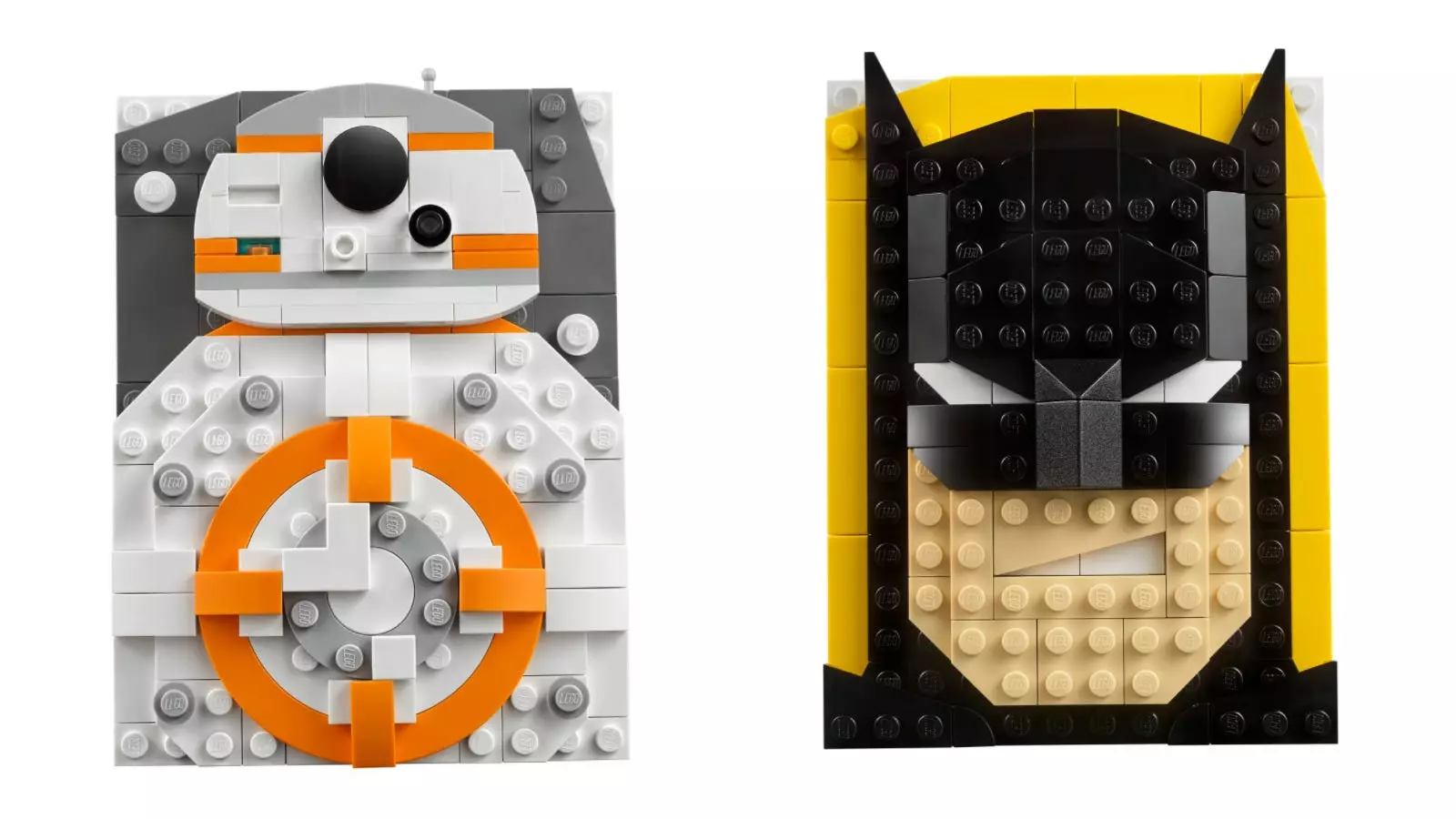 LEGO ಬ್ರಿಕ್ ಸ್ಕೆಚಸ್ BB-8 ಮತ್ತು ಬ್ಯಾಟ್ಮ್ಯಾನ್ ಸೆಟ್ಗಳು