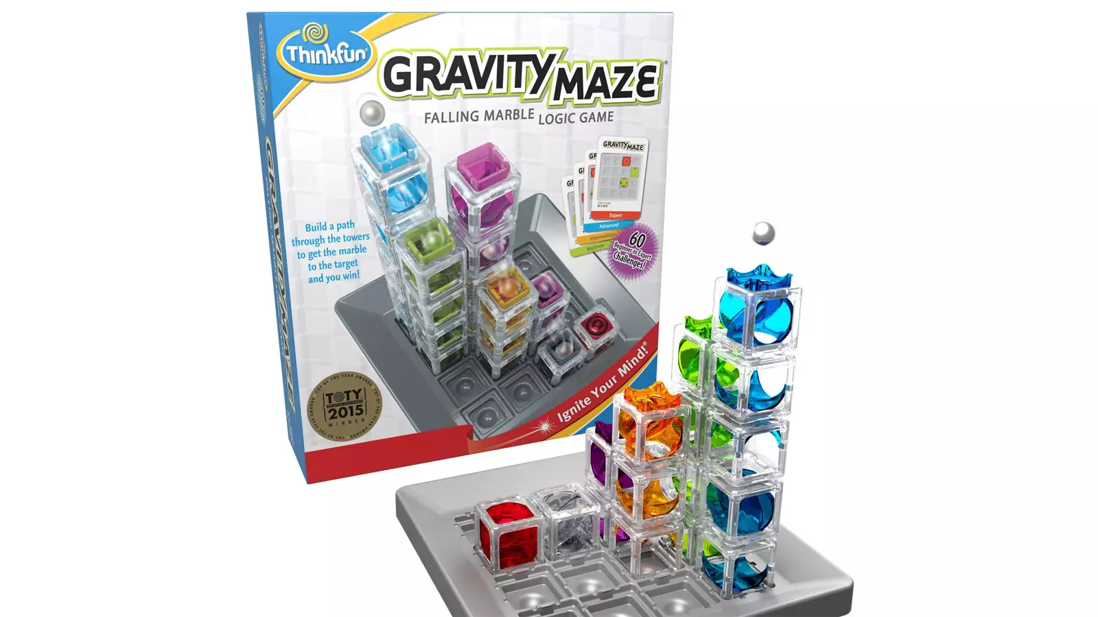 ThinkFun Gravity Maze Marble Run logic game