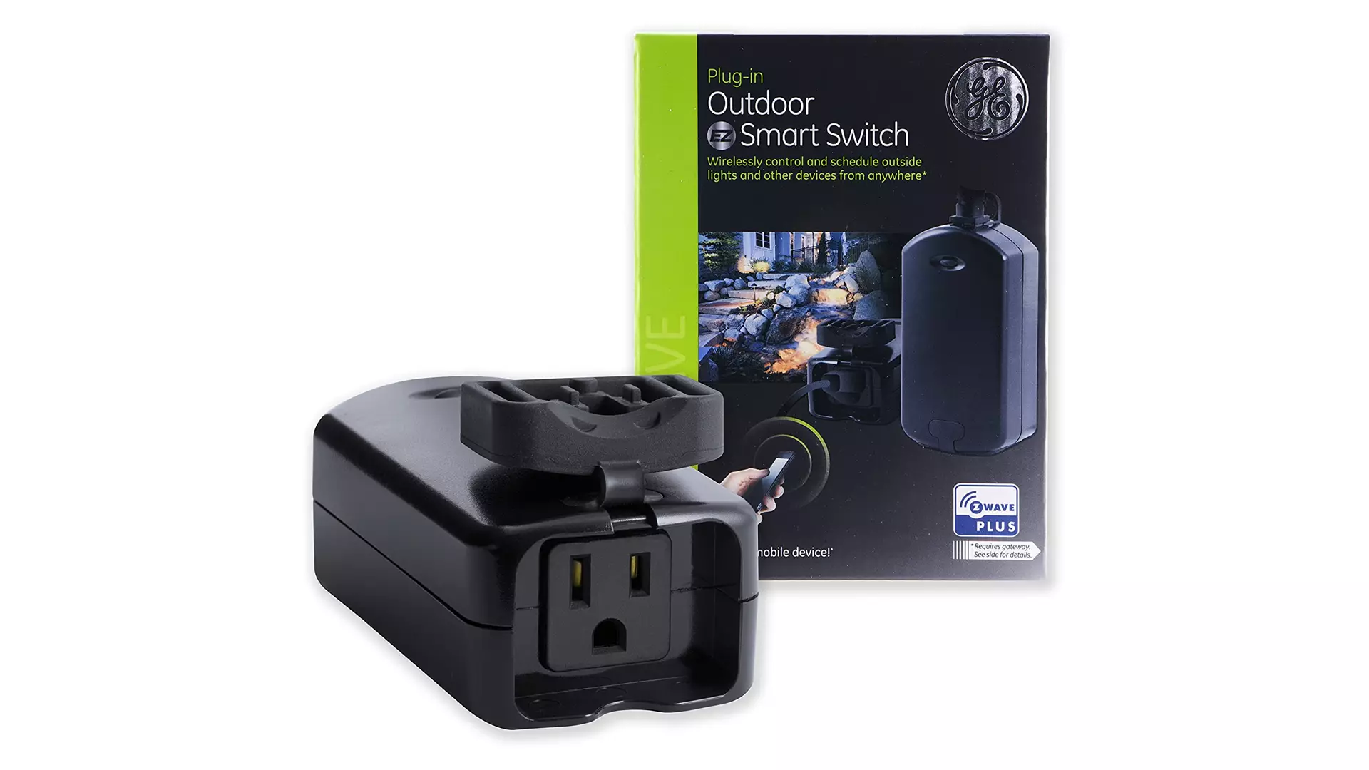 Sawirka GE Enbrighten outdoor plug smart.
