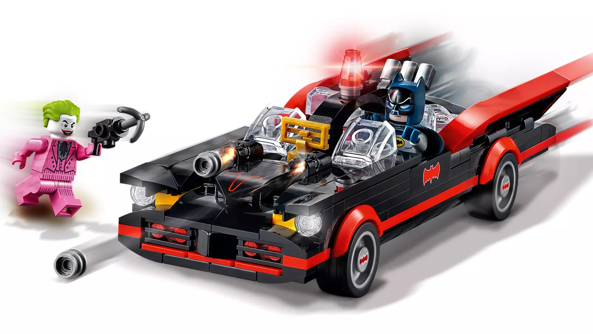 LEGO naujajame klasikiniame Batmobile yra viskas, išskyrus BatShark repelentą