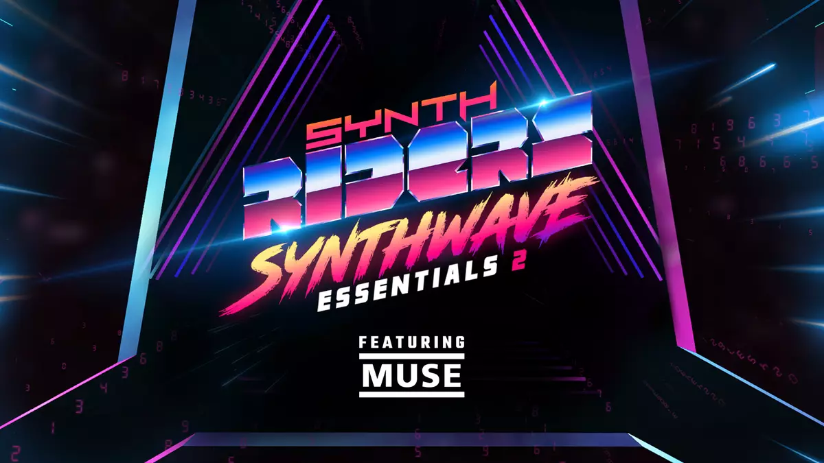 Логотип Synth Riders на темному фоні