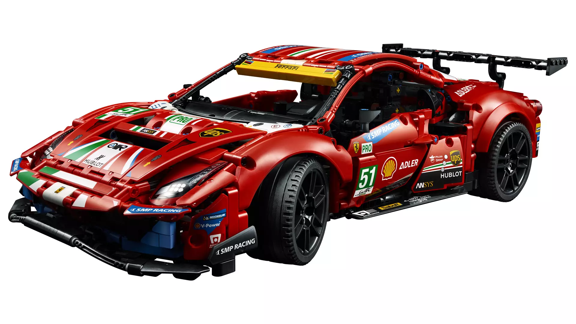 Naujausias LEGO Technic linijos papildymas yra Ferrari 488 GTE