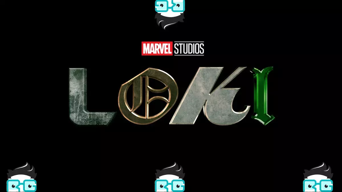 „Loki“ logotipas, apsuptas keturių „Review Geek“ logotipų