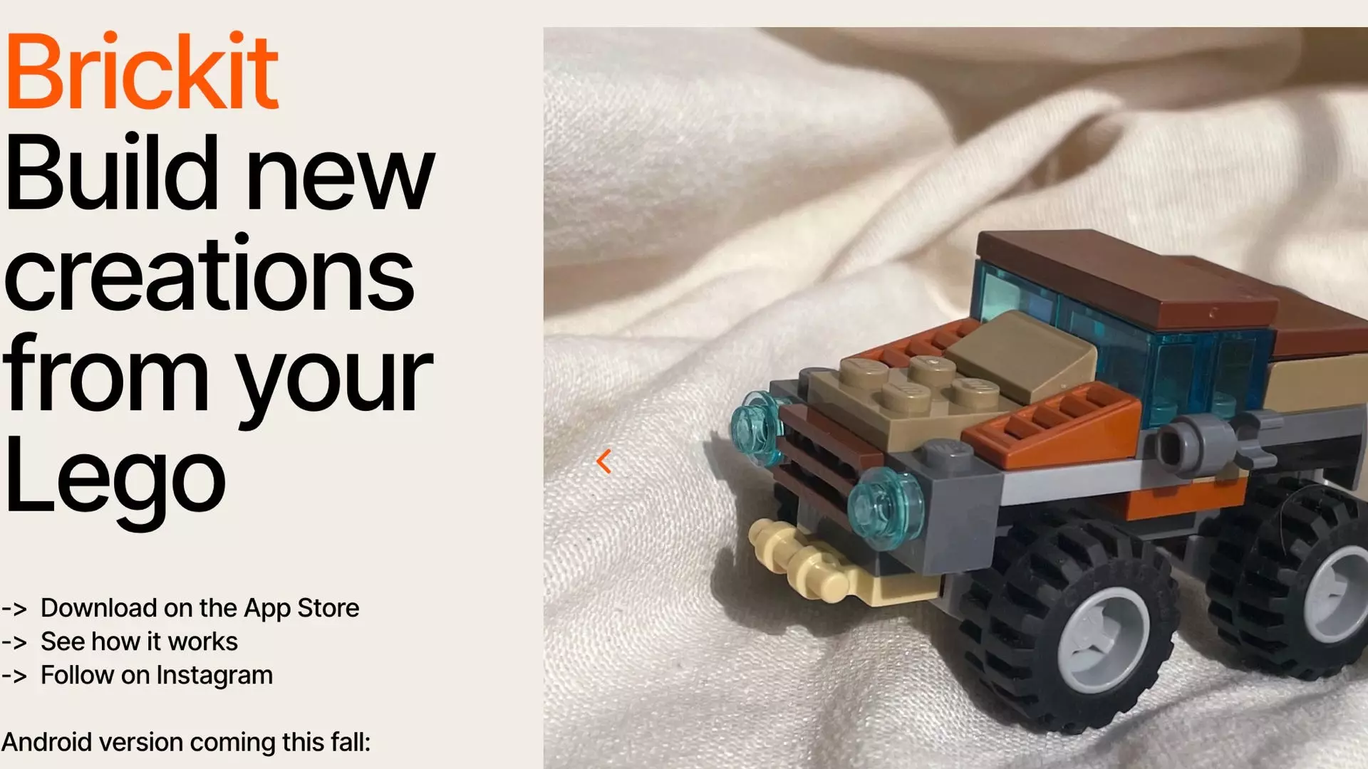 يقوم تطبيق iOS هذا بفحص كومة LEGO الخاصة بك ويظهر لك ما يمكنك بناءه