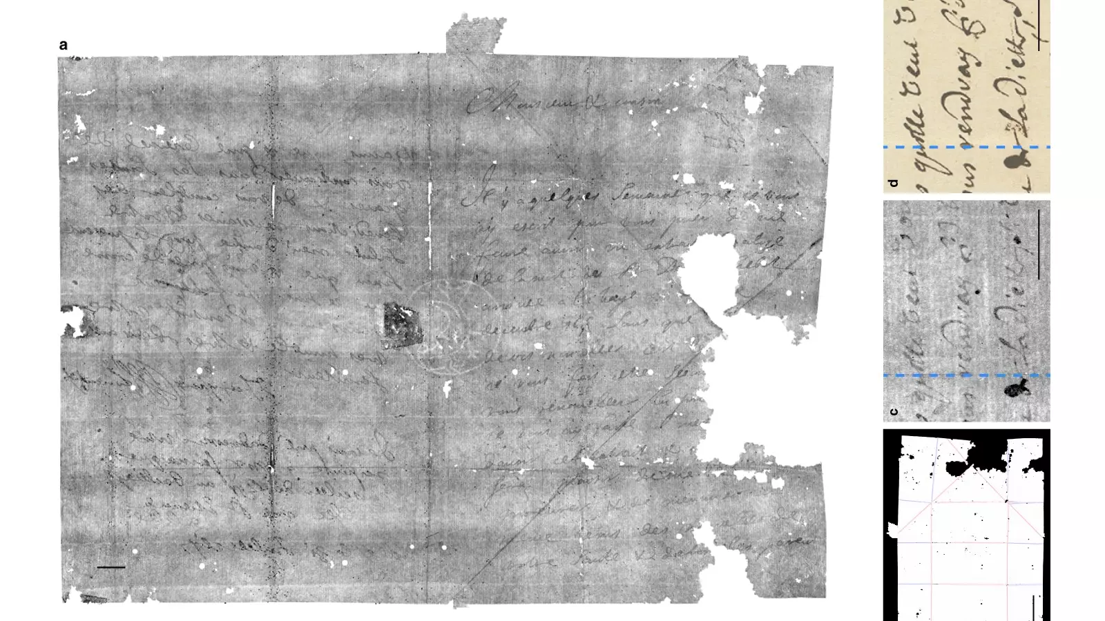 سائنسدانوں نے 300 سال پرانا تہہ شدہ خط اسے کھولے بغیر پڑھا — یہ کیسے ہے