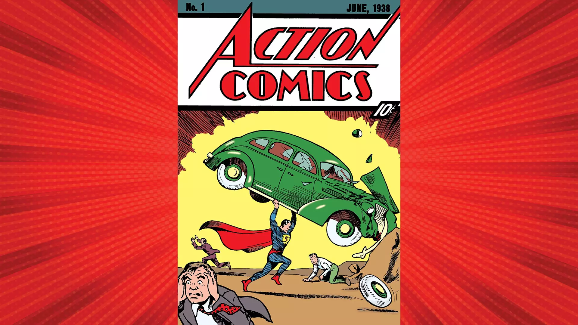 In seldsum vintage Superman Comic Book krekt ferkocht foar $ 3,25 miljoen