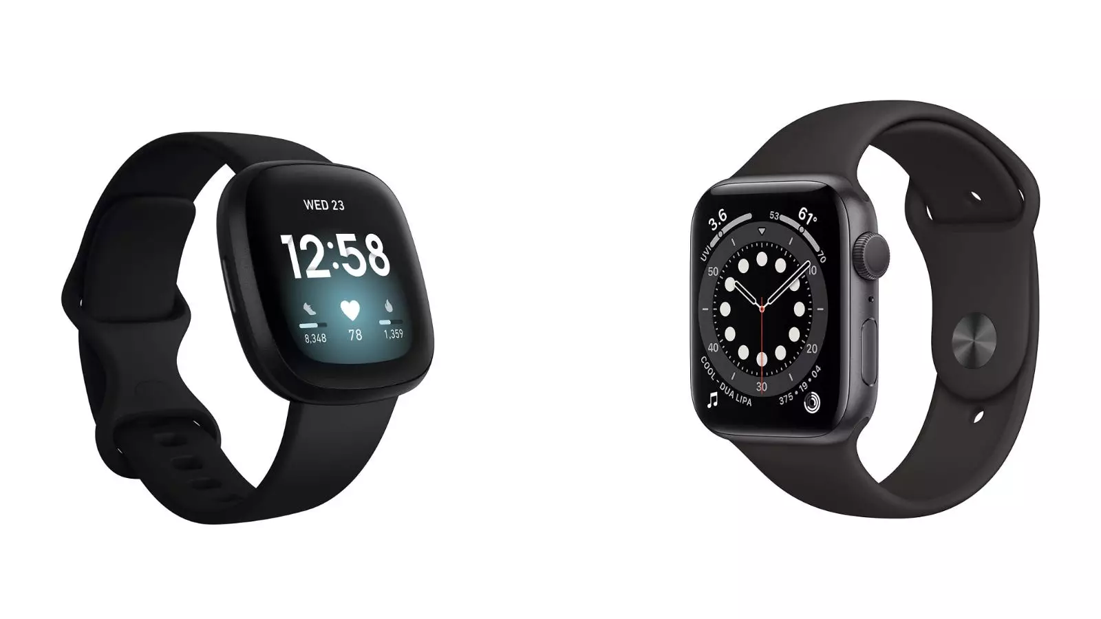 Fitbit Versa 3 і Apple Watch
