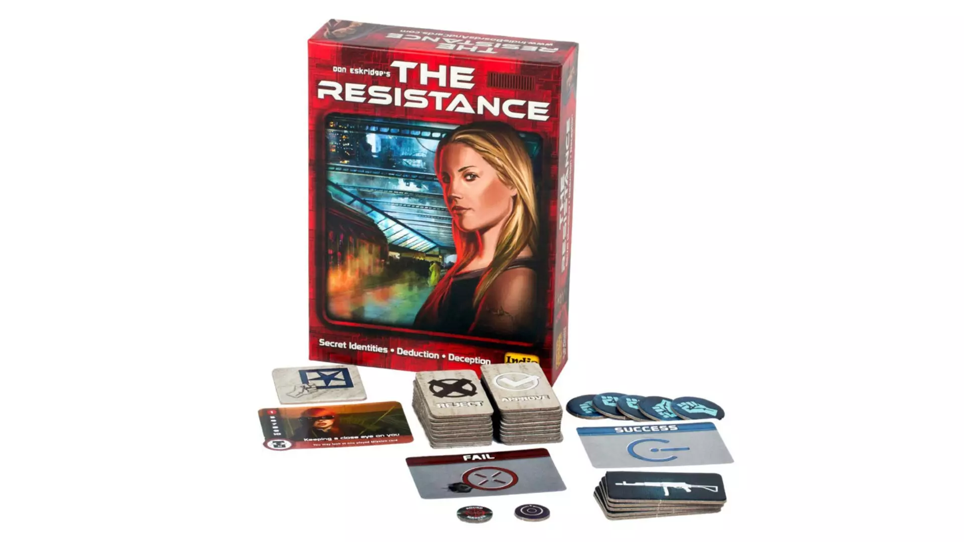 Škatla za družabno igro Resistance art