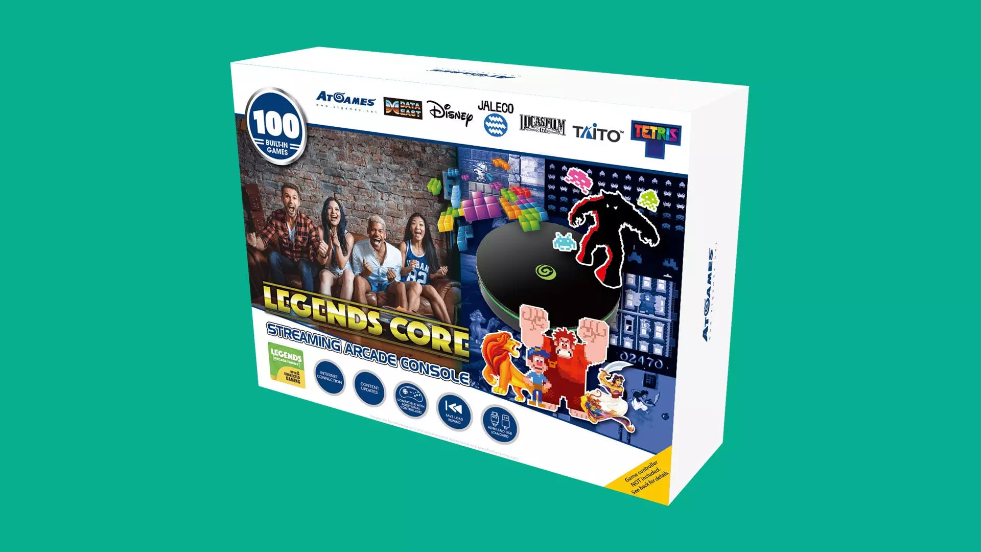 60 USD vertės AtGames Legends Core Sticks 100 retro arkadinių žaidimų jūsų televizoriuje