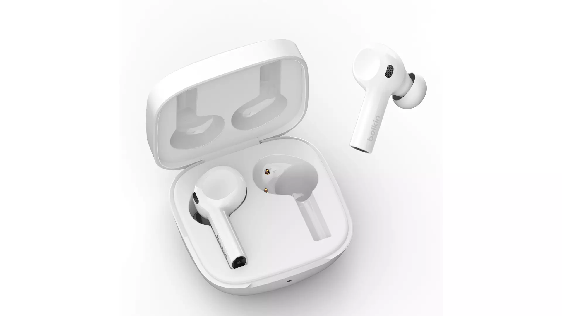 Belkin ûntbleatet draadloze earbuds mei Apple's 'Find My' Technology
