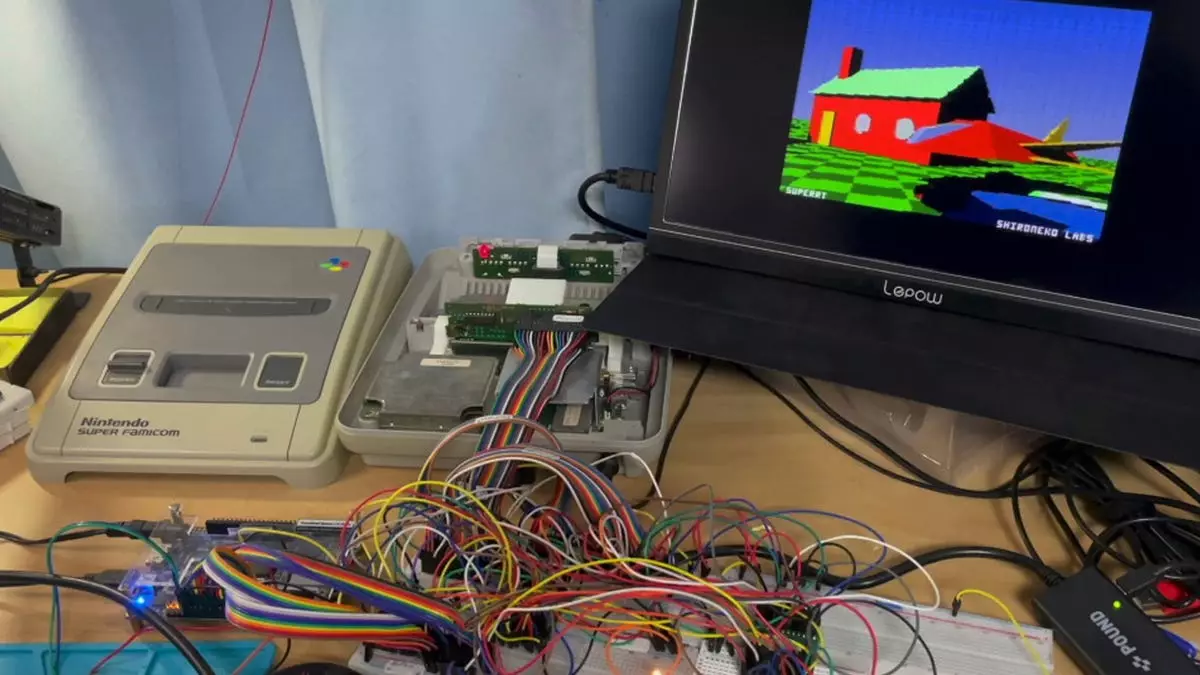 SuperRT чип, работещ с графики за проследяване на лъчи на Super Famicom