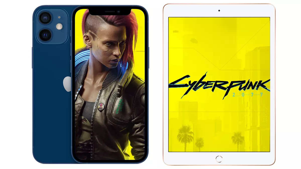 O fotografie a Cyberpunk 2077 pe iPhone și iPad