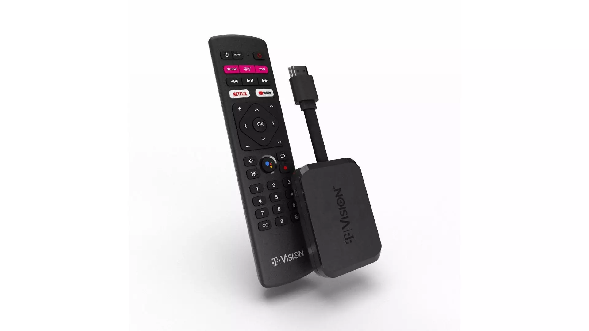 TVision HDMI-dongel och fjärrkontroll