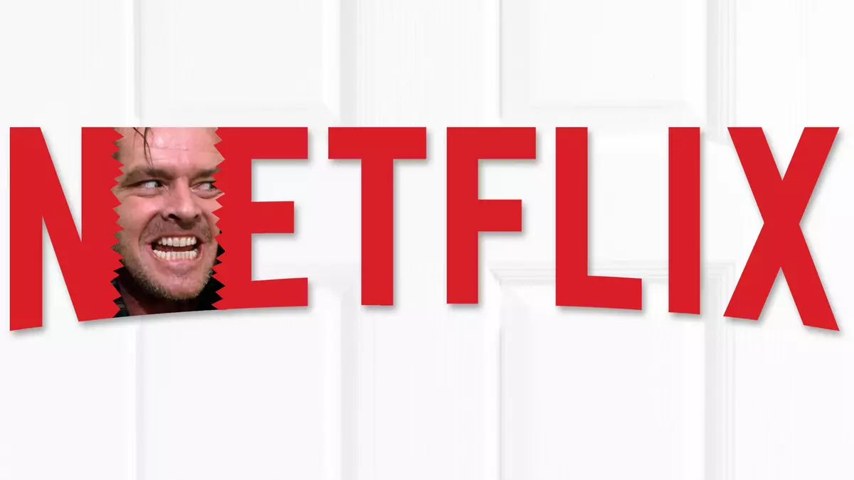 Logotip Netflixa s strašljivo sliko Jacka Nicholsona