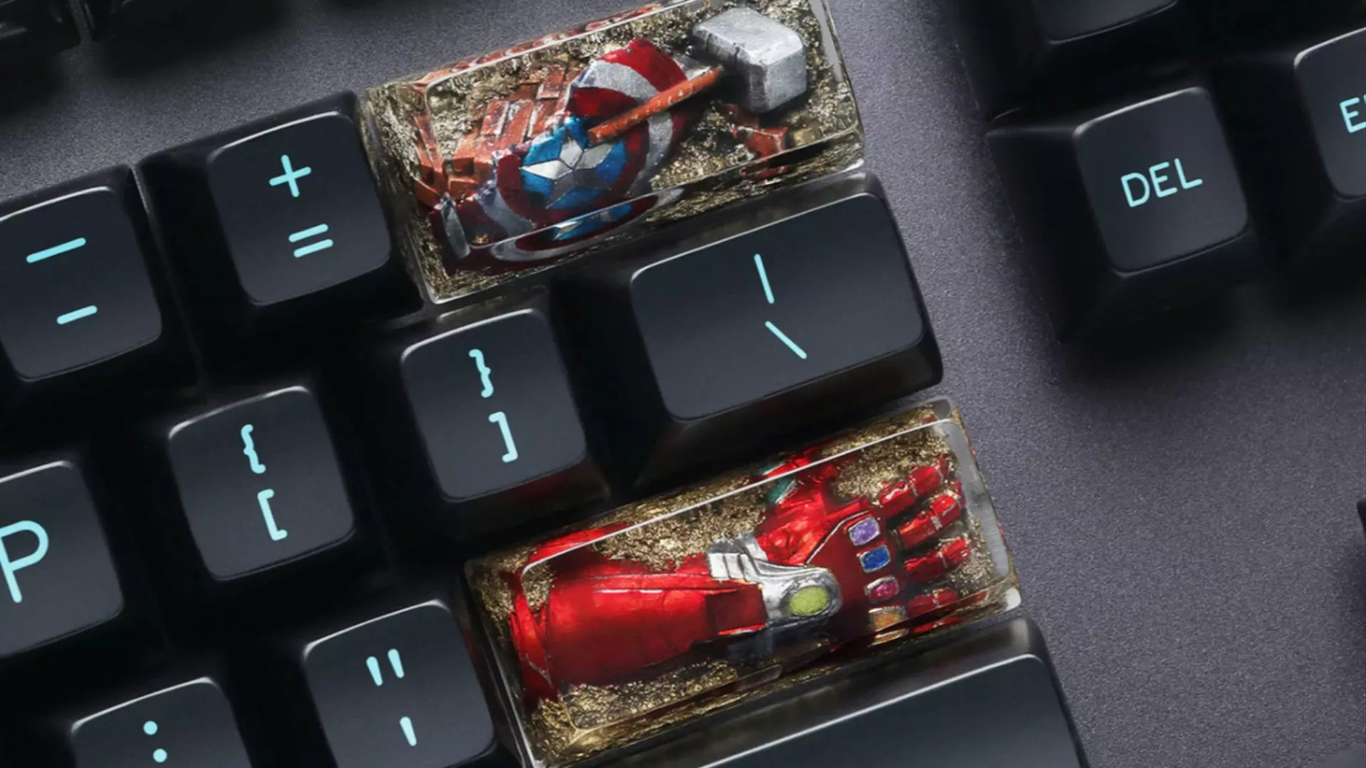 Keycaps de artesãos oficiais de 'Vingadores' adicionam o poder de Thor ao seu teclado