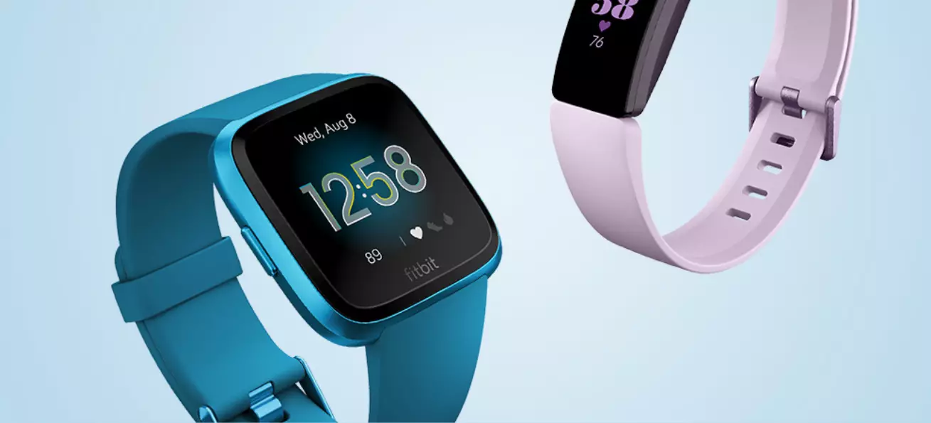 Fitbit smartwatch at fitness tracker