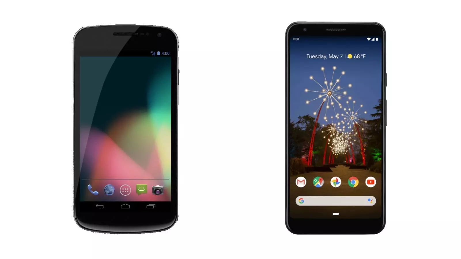 Samsung Galaxy Nesusi ati Google Pixel 3