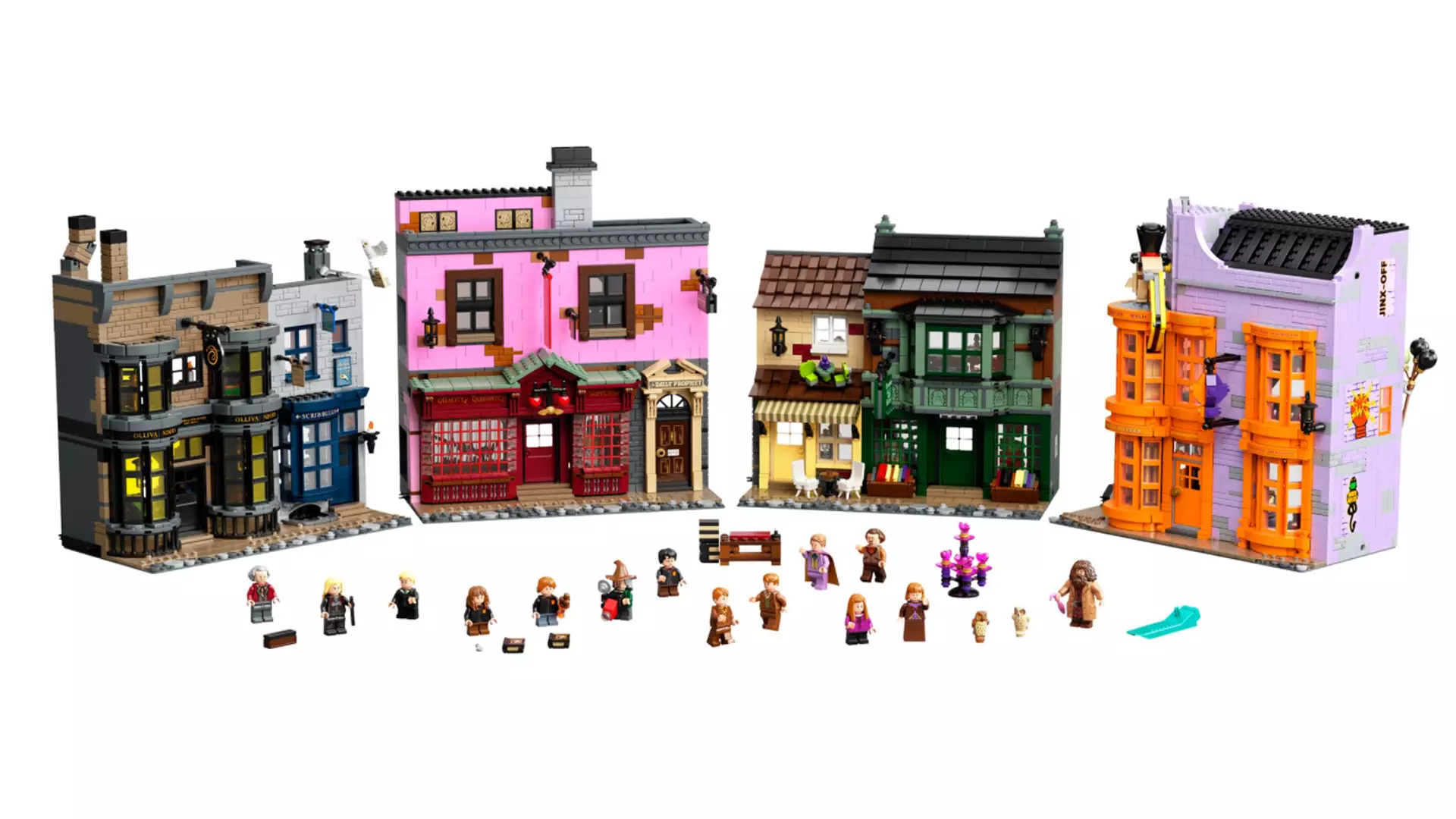 ໃໝ່ຂອງ LEGO 'Harry Potter' Diagon Alley ແມ່ນ (ເກືອບ) ຢູ່ທີ່ນີ້