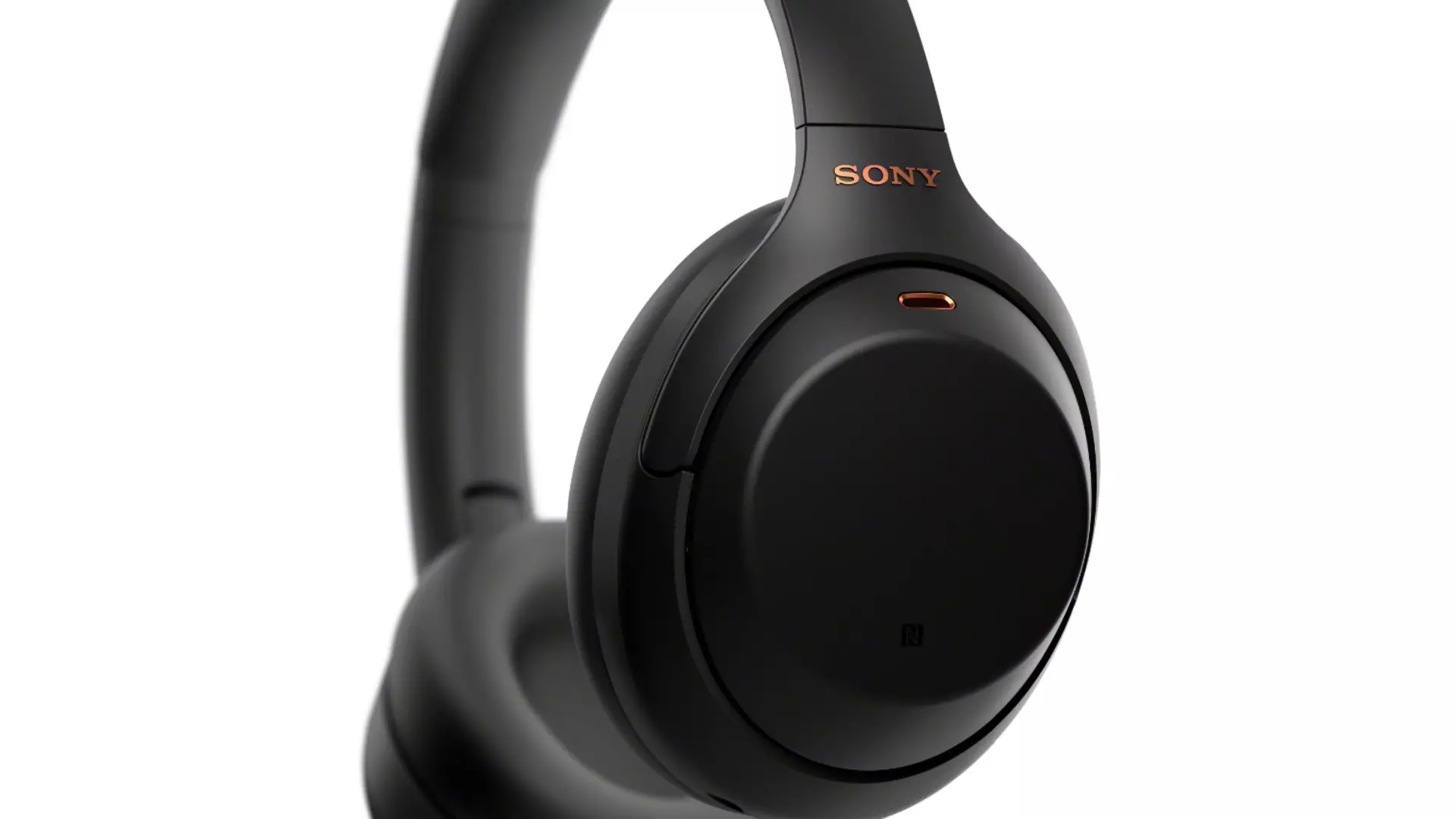 I-Sony WH-1000XM4 ingxolo engenazingcingo irhoxisa ii-headphones kwimvelaphi emhlophe.