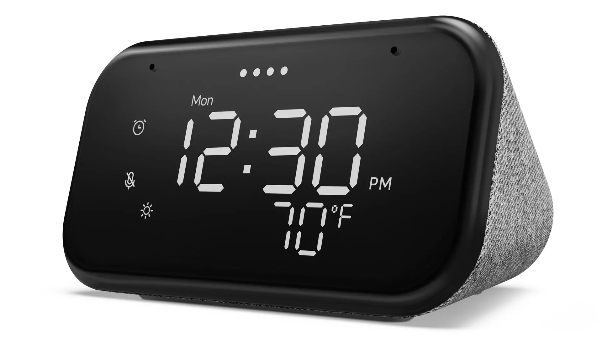 Smart Clock Essential ke Lenovo's Lenovo's Simple Ha Google-Powered Bedde Clock