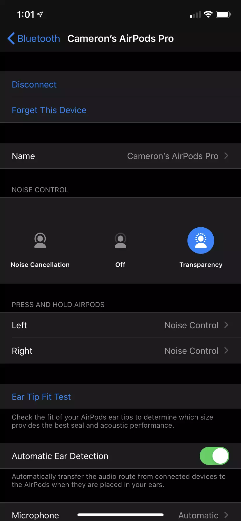 AirPods Pro の設定