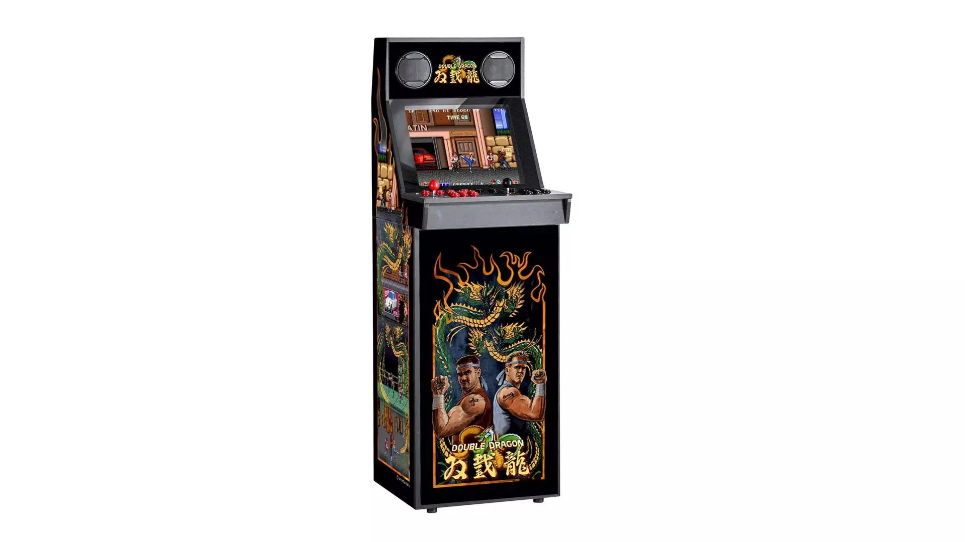 Mesin arcade tema 'Double Dragon'.