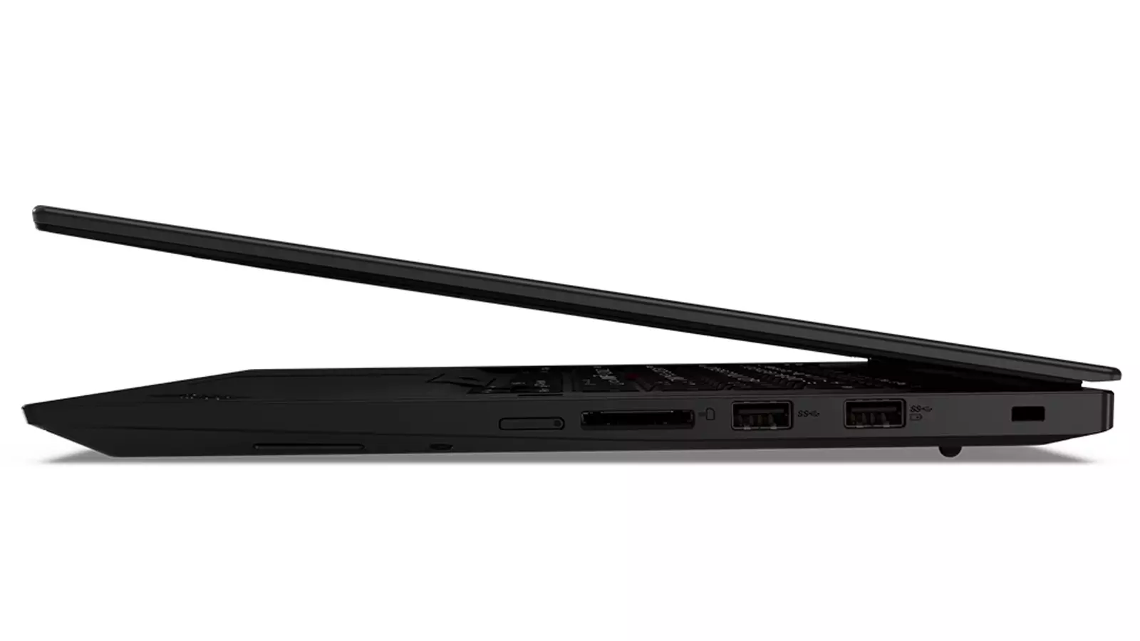 Sidan av Lenovo ThinkPad X1 Extreme Gen 3 för att se portar