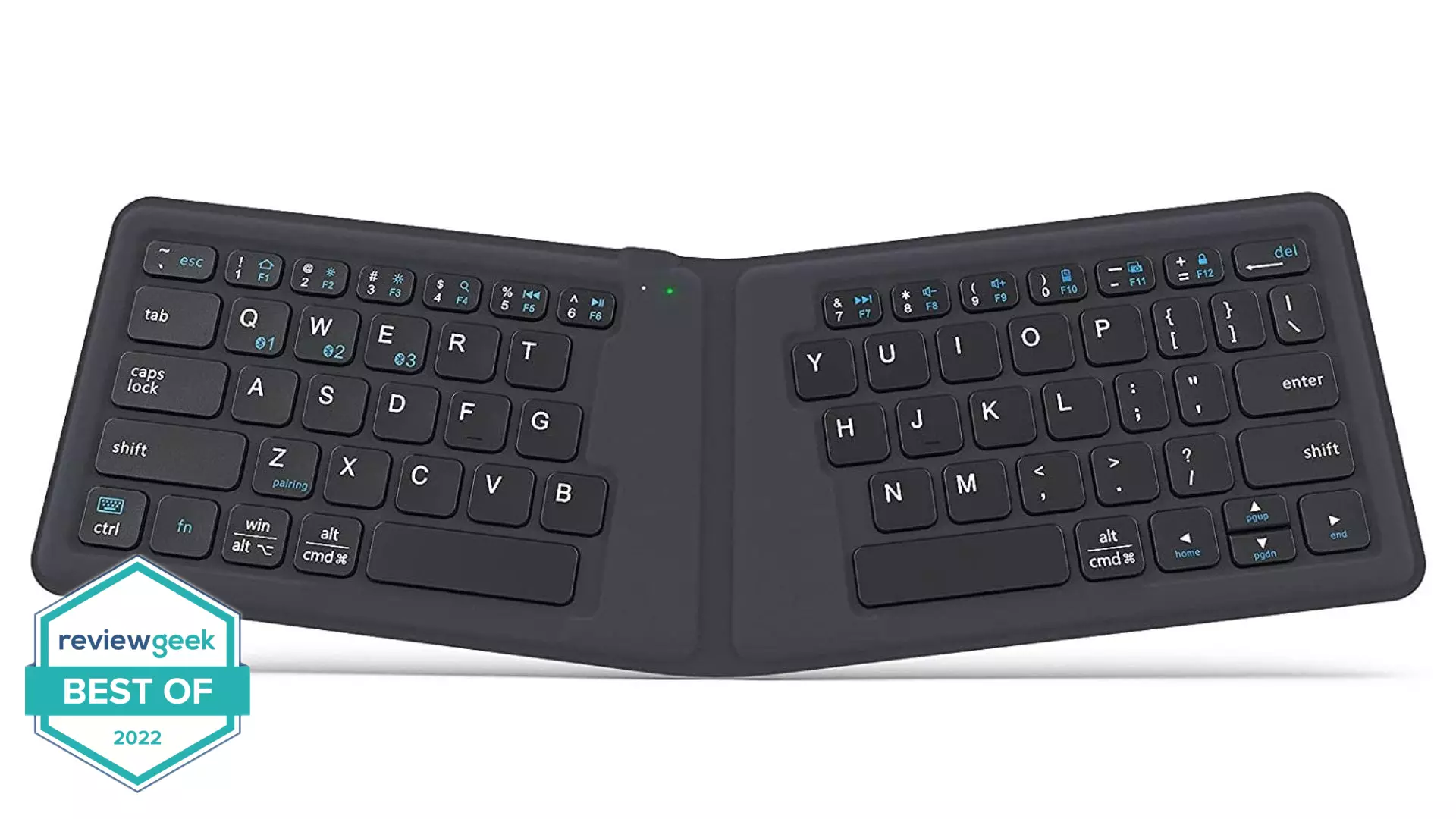 Складаная клавіятура Bluetooth, партатыўная бесправадная клавіятура iClever BK06