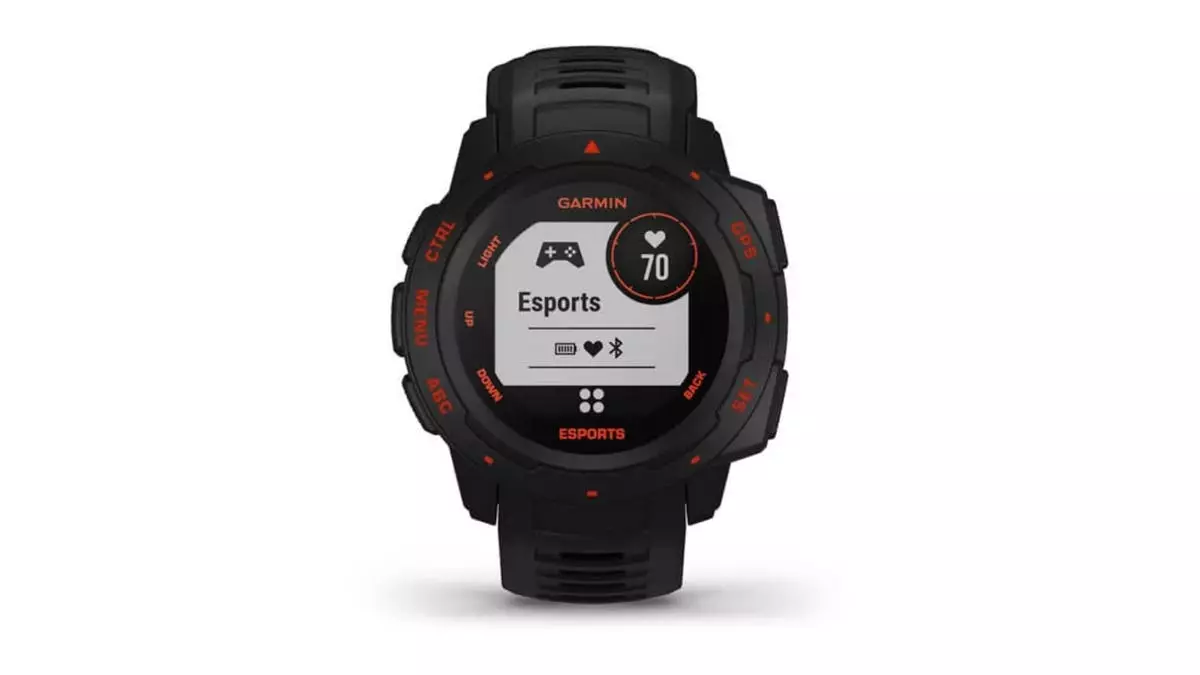 Garmin Esports Edition Smartwatch-ը սպիտակ ֆոնի վրա