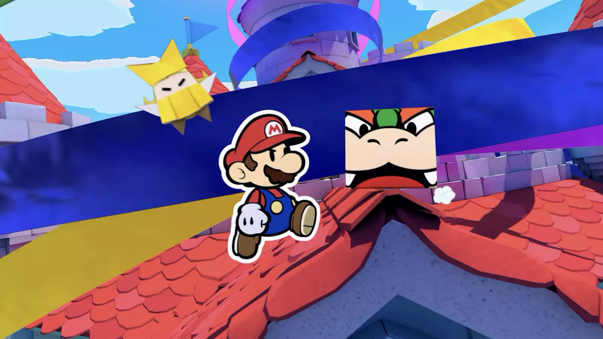 Usa ka screencap sa Paper Mario sa Switch.