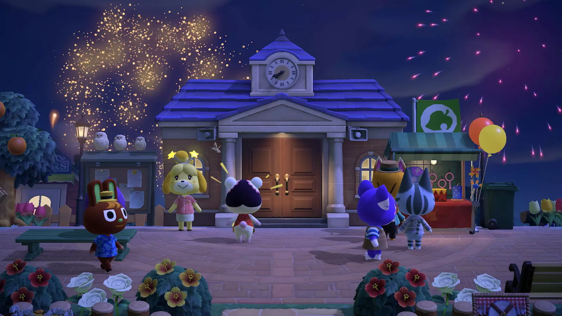 „Animal Crossing“ ekrano viršelis ant jungiklio.